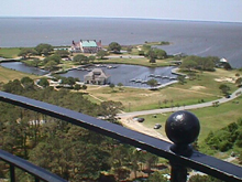 The Currituck Island Lighthouse in Corolla North Carolina on the Outer ...